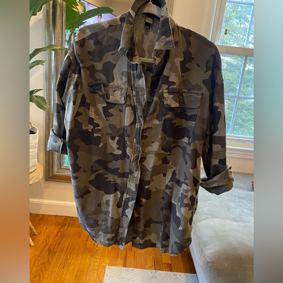 Jackets & Coats | Camouflage Shacket Size Med Can Be Worn So Many Ways ...